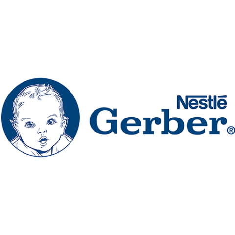 Gerber Babynahrungslogo Gerber Zilch Drab Red